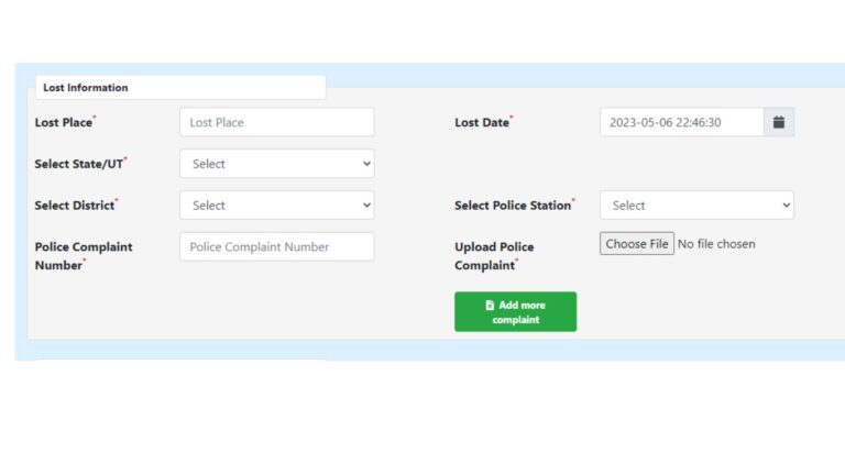 Sanchar Saathi Portal @sancharsaathi.gov.in